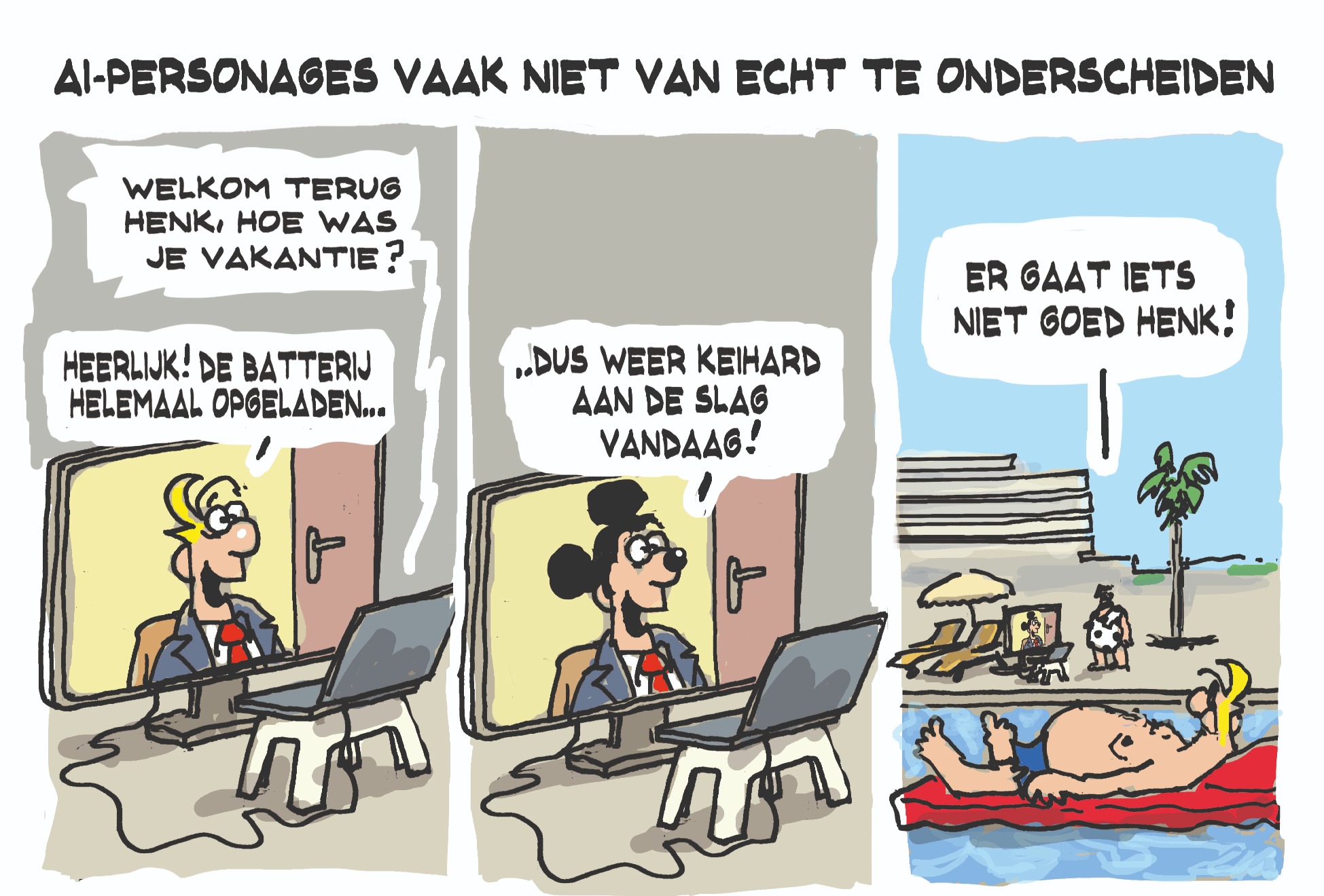 Toos & Henk - Cartoons